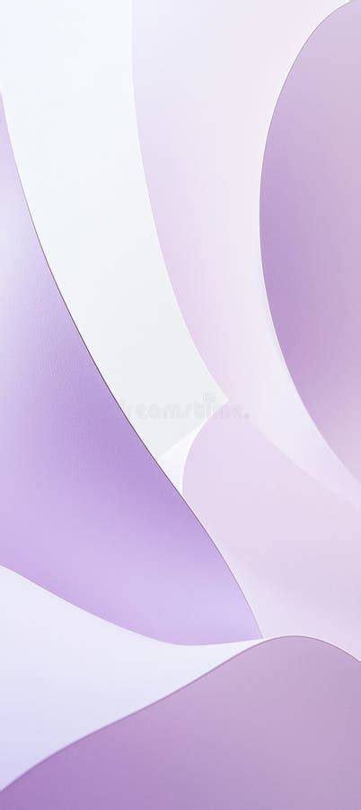 Smooth Undulating Shapes In Varying Shades Of Purple And White
