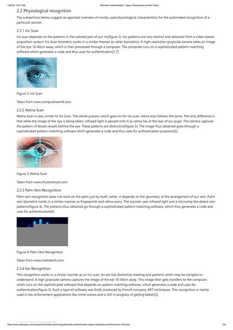 Solution Biometric Authentication Types Robustness And The Future