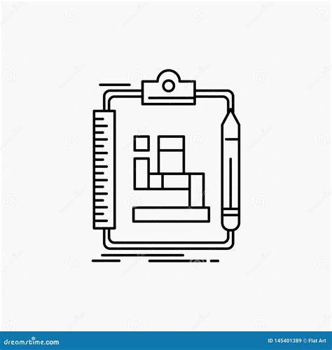 workflow line icon outline vector sign linear style pictogram