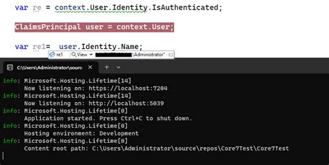 Windows Authentication Not Working In Role Handler In Vs Code And Aspnet Core Stack Overflow