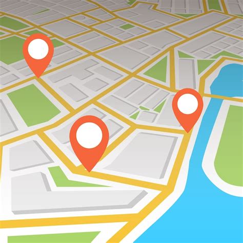 Premium Vector Navigation Gps Map
