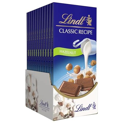 Lindt Classic Recipe Hazelnut Milk Chocolate Bar Chocolate Candy For