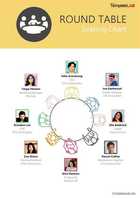 Seating Chart Template Excel