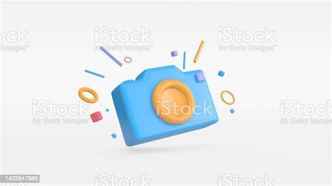 빨간색 파스텔 배경에 렌즈와 버튼 및 입자 지오메트리가있는 최소 개념의 사진 카메라 3d 렌더링 0명에 대한 스톡 사진 및 기타 이미지 Istock