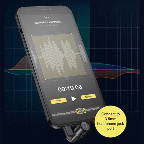 Mini Microphone To Mm Aux Audio Adapter For IPhone Tablet