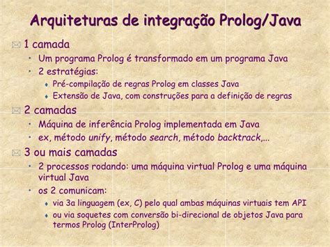 Ppt Interprolog Uma Api Para Integrar Prolog Com Java Powerpoint