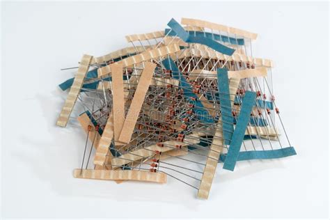 Different Radio Electronic Components Stock Image Image Of Green Macro 127657385