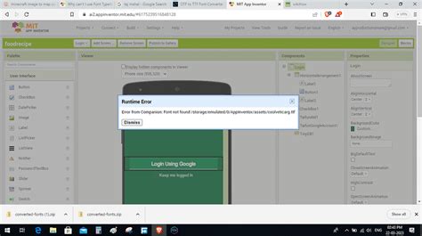 Why Can T I Use Font Typeface Property In Companion MIT App Inventor Help MIT App Inventor
