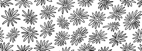 완벽 한 손으로 그린 꽃 패턴입니다 페인트는 직물 커버 장식 섬유 인쇄를 위해 그려진 꽃 모티브 배경입니다 반복되는 식물 모노크롬 장식 벡터 꽃과 꽃은 벽지 전체에