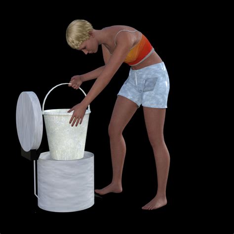 Garbage Can Poses For G8F And G9F Daz Content By DoroThee237