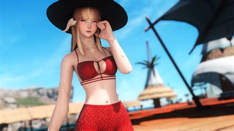 Rule 34 Au Ra Bikini Top Female Final Fantasy Final Fantasy Xiv Gpose Ffxiv Skirt Tagme 7103961