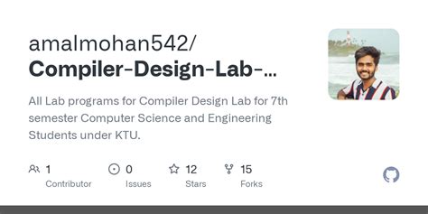 Github Amalmohan Compiler Design Lab Ktu All Lab Programs For Compiler Design Lab For Th