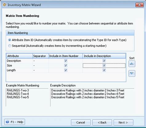 Inventory Inventory Matrix Item Wizard Enhancement