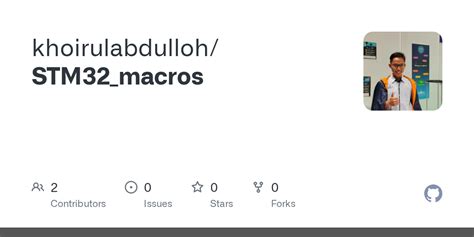 Github Khoirulabdullohstm32macros