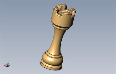 Solidworks教程57如何在solidworks中使用solidworks轻松设计象棋。 Solidworks 2014 模型图纸免费