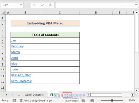 How To Create Dynamic Table Of Contents In Excel 3 Easy Methods