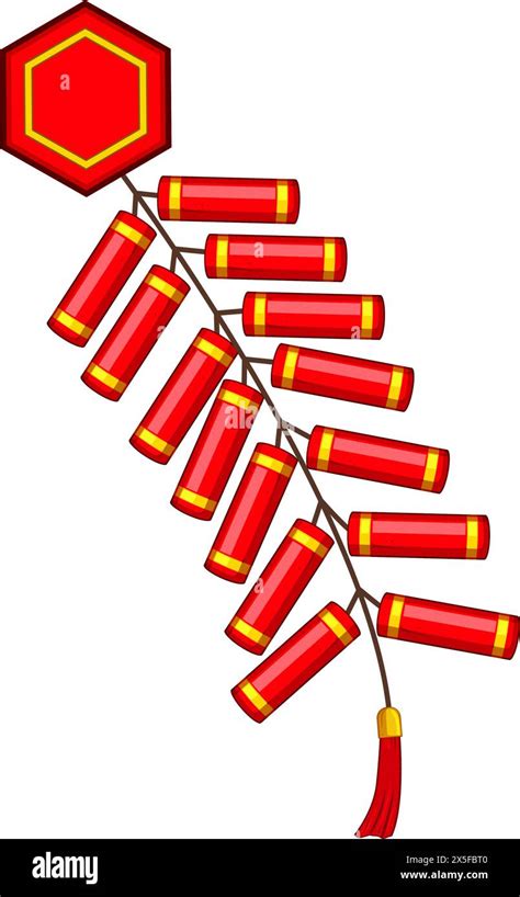 China Chinese Firecracker Cartoon Vector Illustration Stock Vector Image And Art Alamy