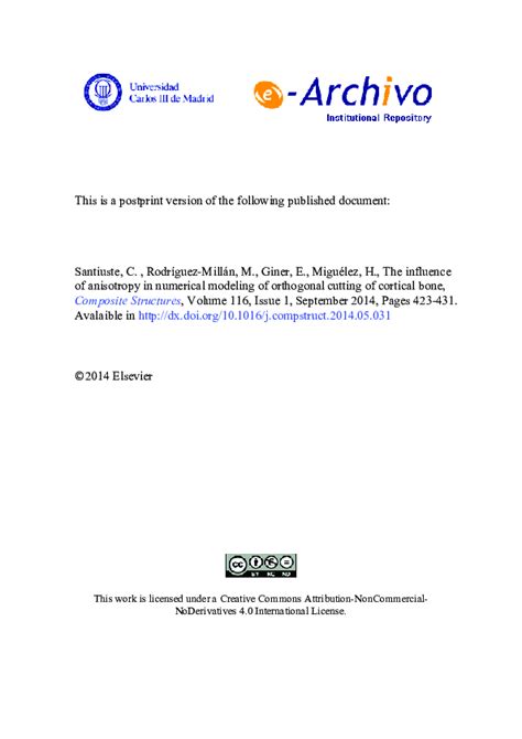 Pdf Anisotropy In Cortical Bone Cutting Models