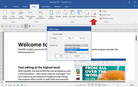 How To Delete Or Remove Pages From PDF Files With FlexiPDF Alternative Office