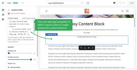 Custom Liquid Posstack Com Documentation