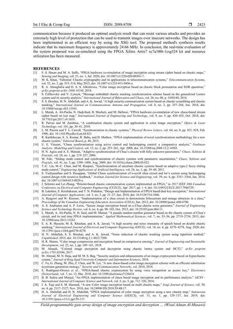 Field Programmable Gate Array Design Of Image Encryption And Decryption