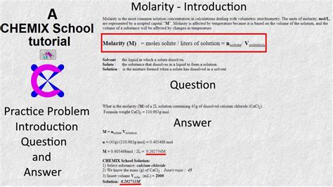 Molarity Practice Problem And Concentration Calculator Tutorial YouTube