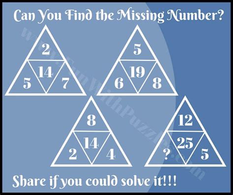 Math IQ Riddles Cracking The Missing Number Code Simple Math Fun