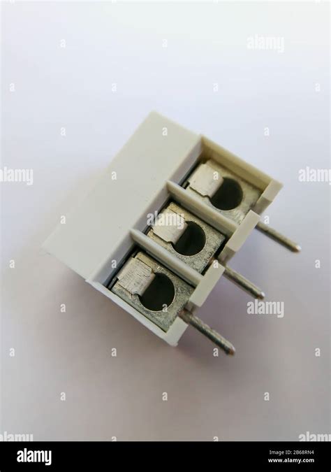 Terminal Block For Through Hole Technology PCB Assembly Stock Photo Alamy