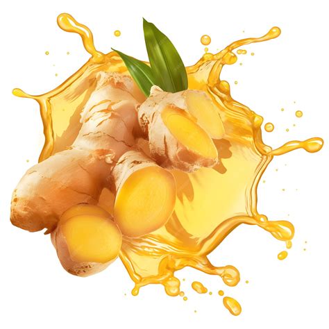 Premium Photo Ginger With Splash Png Image