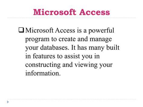 ms access basics ppt pptx desktop publishing computer software