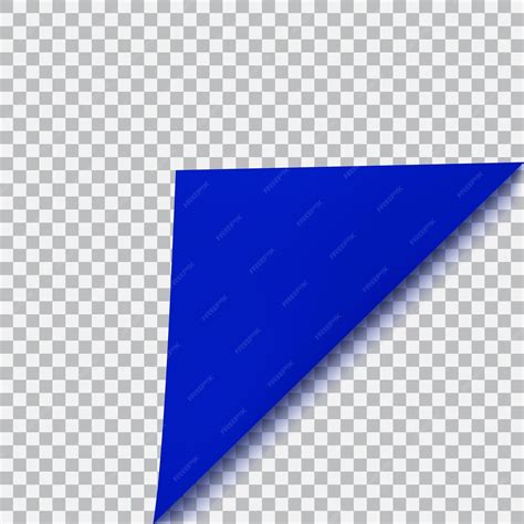 그림자가 격리된 종이의 곡선 모서리 프리미엄 벡터