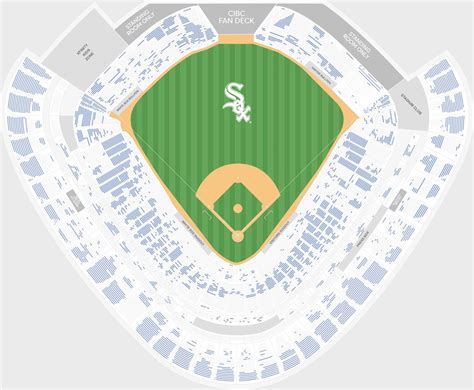 Rate Field Seating Chart With Seat Numbers And Rows Chicago White Sox Map