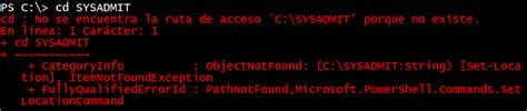 Powershell No Mostrar Errores Sysadmit
