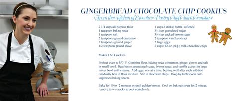 Recipe Best Gingerbread Chocolate Chip Cookies Loews Hotel Chicago