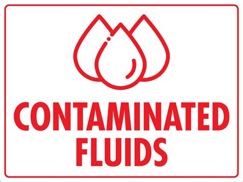 Contaminated Fluids Sign New Signs