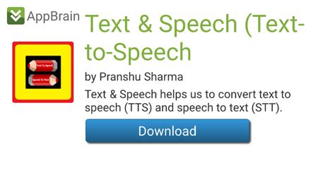 text and speech text to speech for android free app download