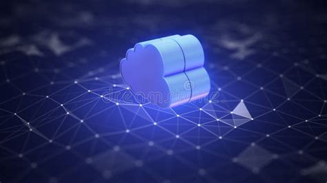 Cloud Computing And Big Data With Plexus Stock Illustration