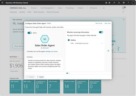 use sales order agent to automate sales order taking nebula erp solution