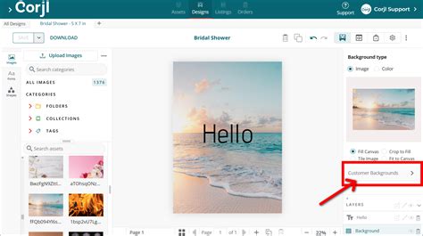 Backgrounds Feature Corjl 20 Seller Designer Help