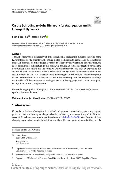 On The Schrödingerlohe Hierarchy For Aggregation And Its Emergent