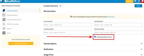 Paypal Checkout Testing Under Sandbox Mode Help And Support Knowledge Base Emailmeform