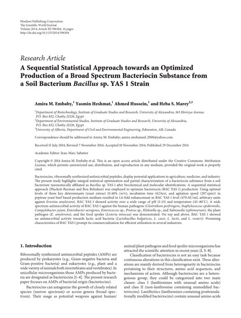 Pdf A Sequential Statistical Approach Towards An Optimized Production