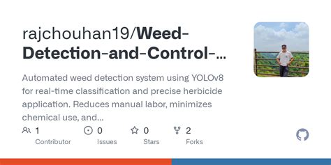 Github Rajchouhan19weed Detection And Control Using Computer Vision
