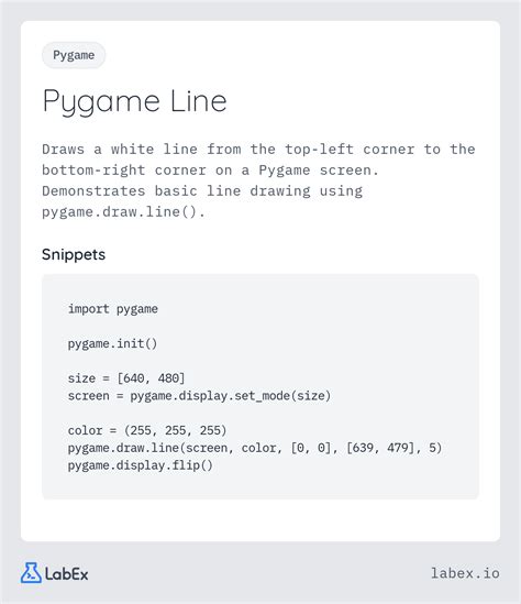 Pygame Line Pygame Line