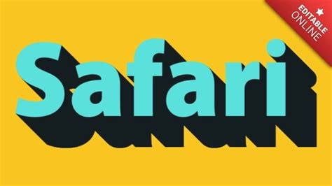 Safari Green D With Long Shadow Text Effect Generator