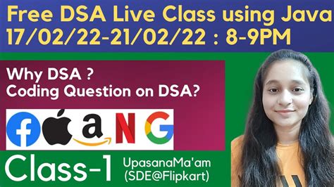 Free Live Dsa Class 17022022 21022022 Dsa Class By Upasana Maam Live Dsa Doubt