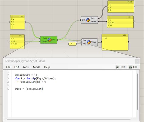 Create A Dictionary In Grasshopper Reference It Un Wired