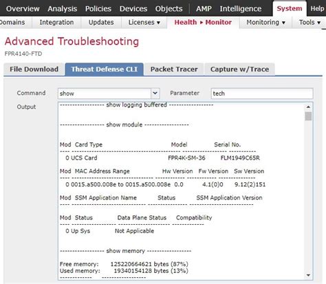 Fmc Ftd Linaasaエンジンcliの Guiからの確認や パケットキャプチャ方法 Cisco Community