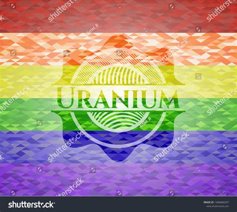 Uranium Lgbt Colors Emblem Stock Vector Royalty Free 1286866297 Shutterstock