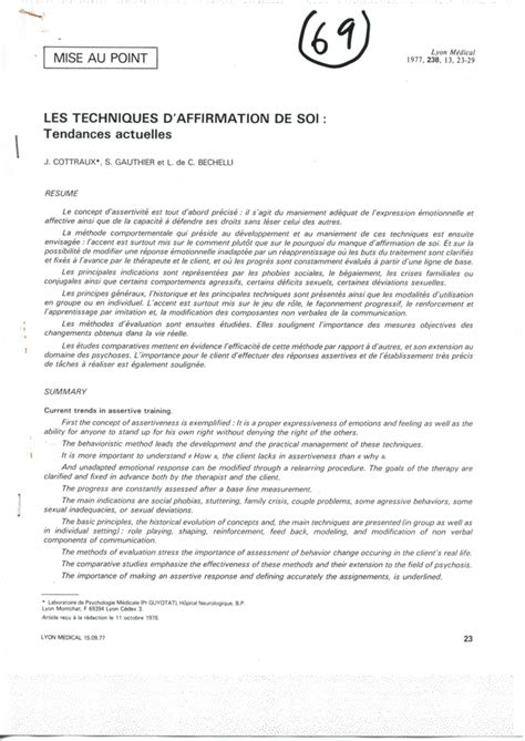 Pdf Current Trends In Assertive Training